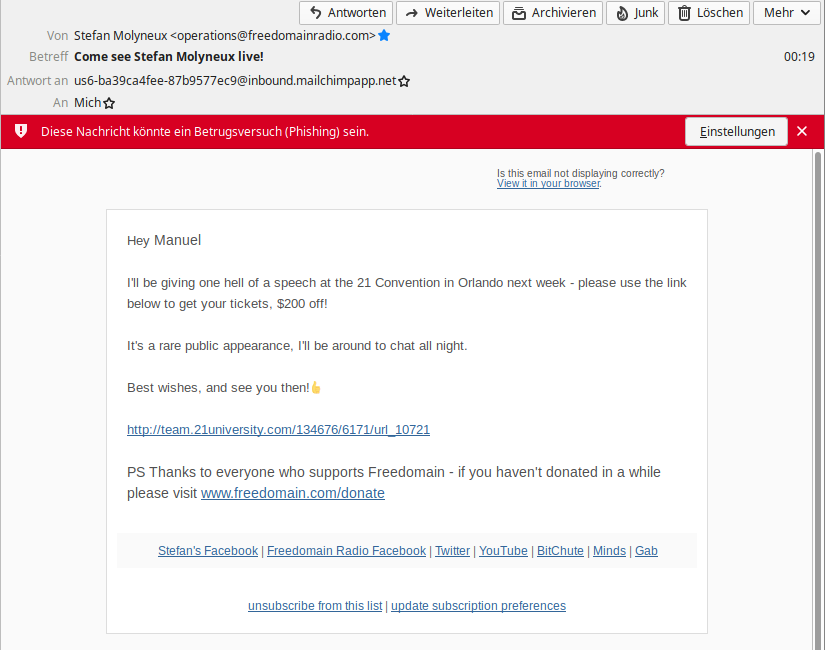 Wie funktioniert der Phishing-Filter? - Filter (Regeln), Junk-Filter ...