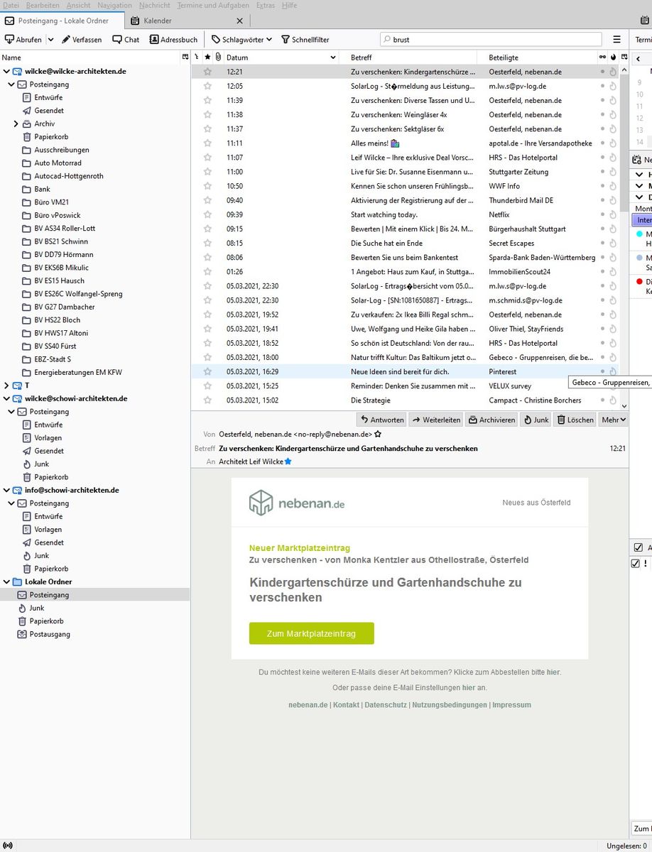 Lokale Ordner weg - Allgemeines Arbeiten / Konten einrichten ...