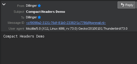 Compact Header >> Compact Headers und Toggle Headers - Erweiterungen - Thunderbird Mail DE