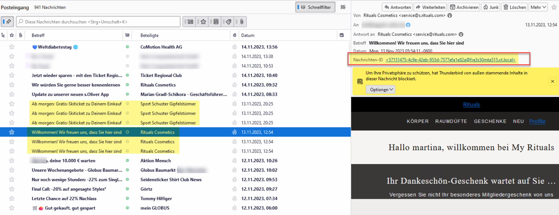 Thunderbird zeigt Mails mehrfach an - Allgemeines Arbeiten / Konten ...